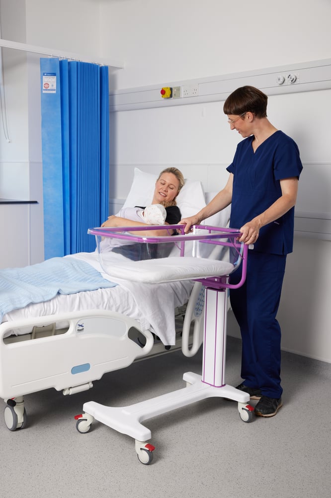 Croyde Height Adjustable Overbed Cot