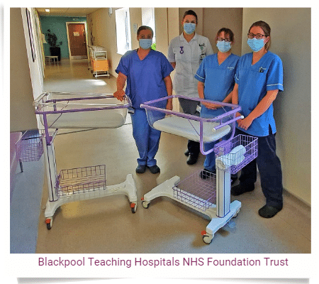 Croyde Height Adjustable Overbed Cot